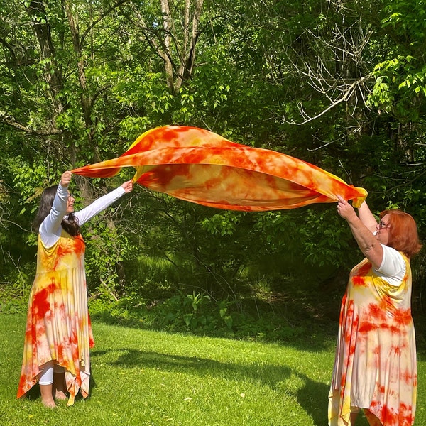 Dance Overlay, Liturgical Dance Wear, Praise Dance Overlays, Hand Dyed ...