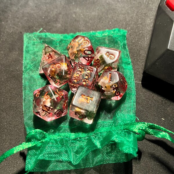 Shadowy Forest Dnd Dice Set, Polyhedral Dice, D&D Dice, Dungeons and ...