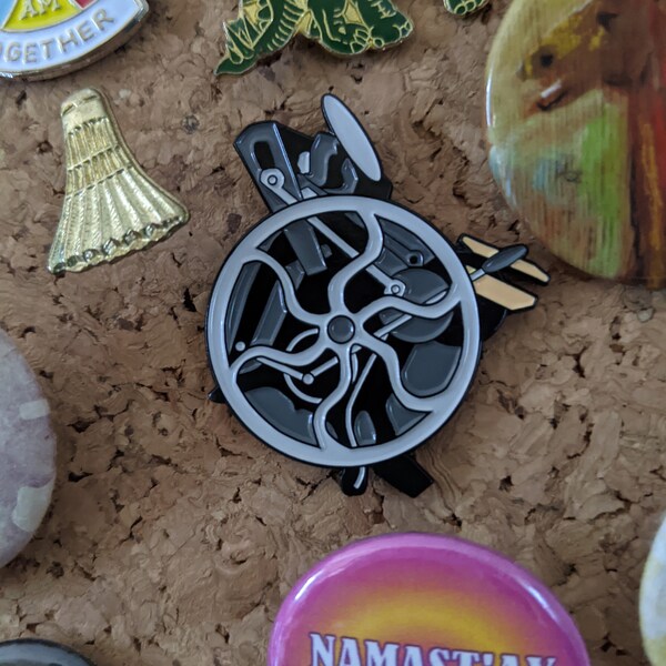 Letterpress Metal Type Composing Stick Enamel Pin - Etsy