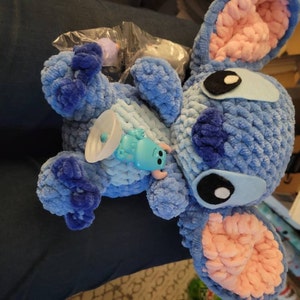 Stitch Amigurumi Handmade Plush, Soft Cuddly Stuffed Animal, Perfect ...