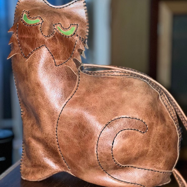 Cat Leather Bag Pattern PDF - by Leatherhubpatterns - Etsy