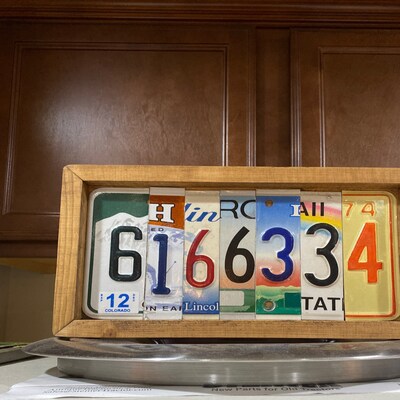 Custom Personalized License Plate House Numbers Sign, Address, Unique ...