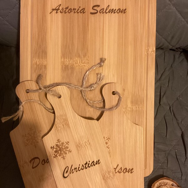 Custom Engraved Redwood Coasters - Set of 4 With Your Own Design - Etsy