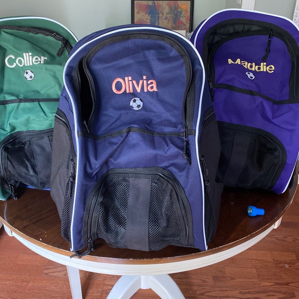 Name With Soccer Ball Soccer Backpack, Name Soccer Backpack ...