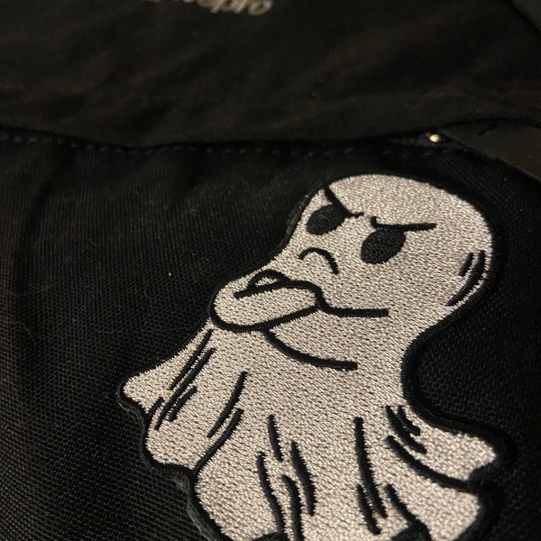 Iron-on Patch - Angry Ghost | Halloween Patches, Little Ghost Iron-on ...