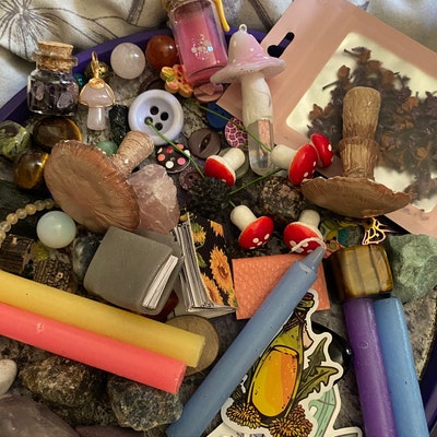 Cottage Core Crystal Confetti, Crystal Scoop, Crystal Mix, Spell Jar ...