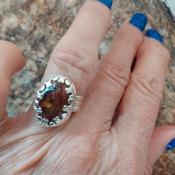 Sterling Silver Cowboy Hat Ring - Etsy