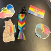 Custom Pride Keychain Any Pride Flag Combination - Etsy