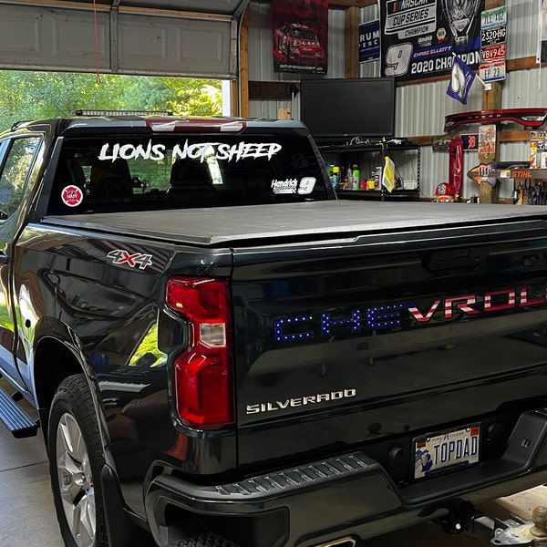 Custom Text 42" WINDSHIELD Vinyl Decal Sticker Truck Car Any Color Any ...