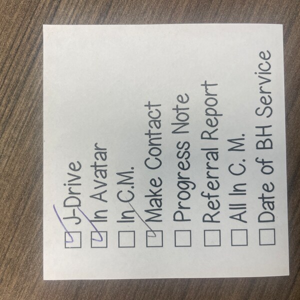 Custom Checklist Sticky Notes // Organization 3x3 Stick Notes, Check ...