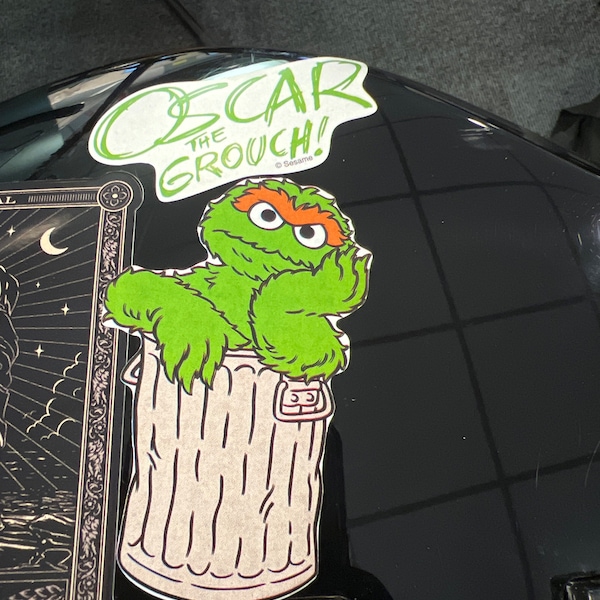 1980s 1990s 2000s Vintage Sesame Street Oscar the Grouch Sticker Sheet ...