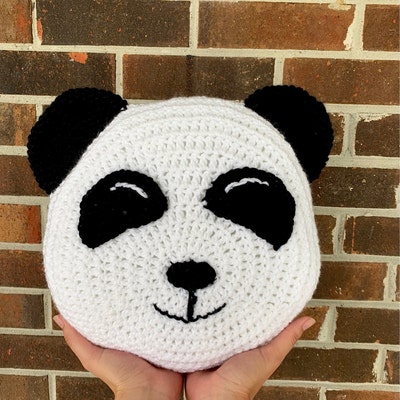 Crochet Panda Pillow Pattern/ Crochet Pillow Pattern/ Crochet Pattern ...