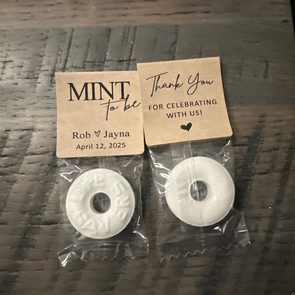 SET OF 120 Mint to Be Wedding Favors Life Savers Mints for Guest ...