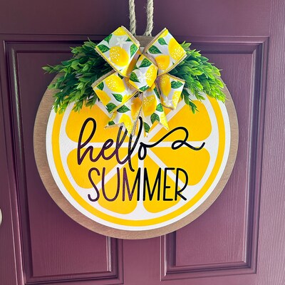 Summer Front Door Decor Hello Summer Wreath Summer Wreath Popsicles ...