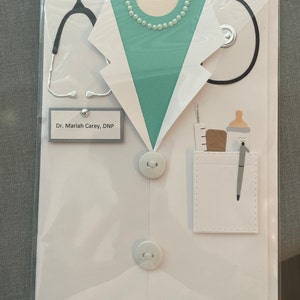 Handmade Doctor Card, Medical Card, Handmade Medical School Graduation ...