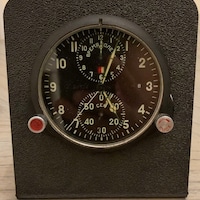 Aircraft Clock Stand,su Mig Clock- CLOCK STAND for Vintage Military ...