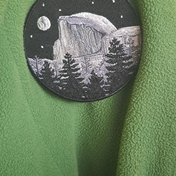 Yosemite - Half Dome Patch - 3" Circle Iron on Explorer Embroidered ...