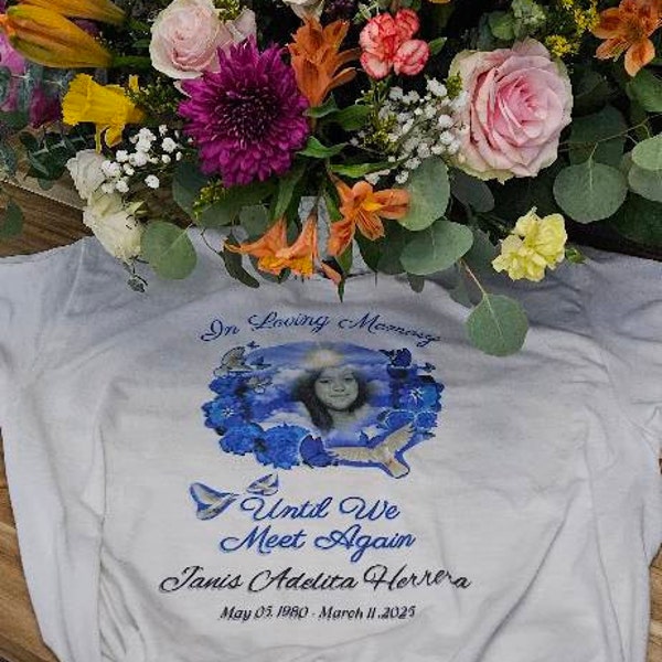 In Loving Memory Png-green Flowers Butterfly Memorial Template ...