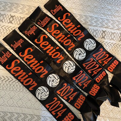 Senior Color Guard Sash With School Letters at the End - Etsy