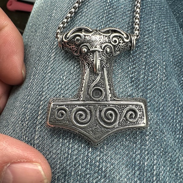 Massive Silver MJOLNIR Thor's Hammer From Sweden Scania Replica ...
