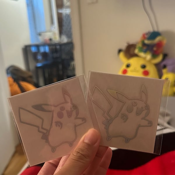 Gengar Sticker Holographic Pokemon Vinyl Sticker Kawaii Ghost Style ...