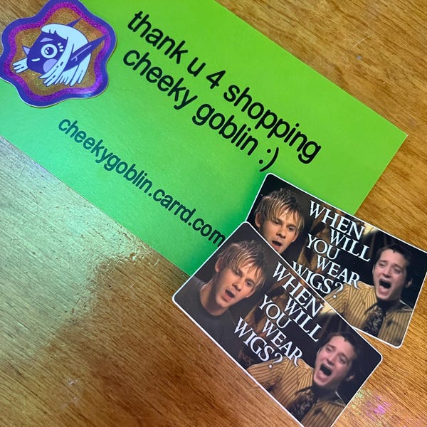 When Will You Wear Wigs Elijah Wood Sticker Lord of the Rings Decal ...