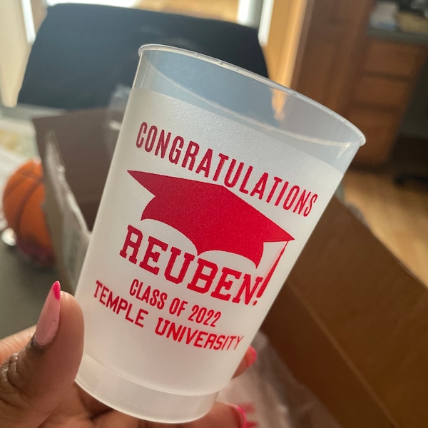 Graduation Party Cups, Custom Graduation Cups, Personalized Party Cups ...