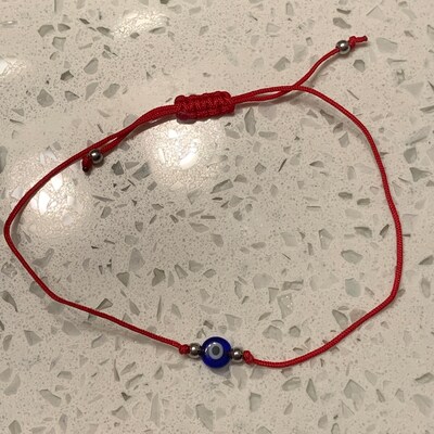 Red String Evil Eye Bracelet Blue Evil Eye Bead Evil Eye - Etsy