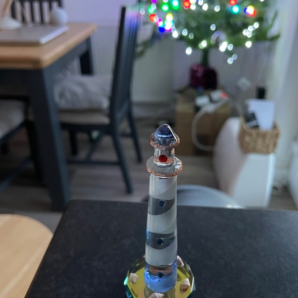 Handmade Glass Lighthouse - Etsy