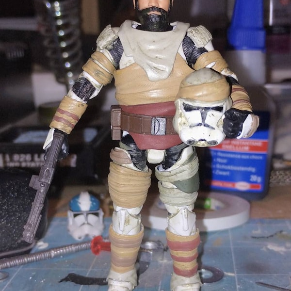 1:12/18/6 Scale Clone Trooper Fireball Accessory Pack Unpainted Kit ...