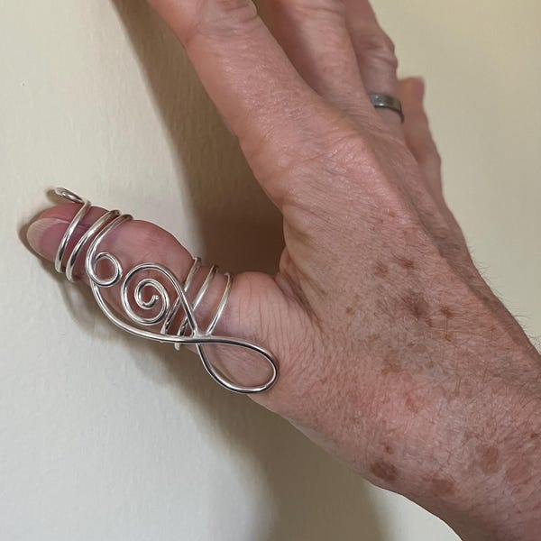 Finger Splint Ring, EDS Splint Ring, Ehlers Danlos Swan Neck Splint ...
