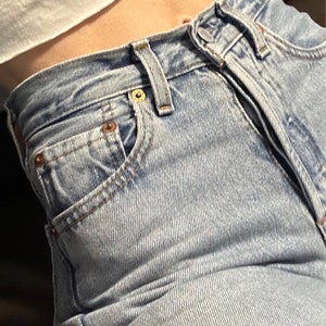 Levis 501 Selvedge Redline Vintage Jeans W24 L31 Raw Dark Blue 80s 555 Valencia Factory San ...