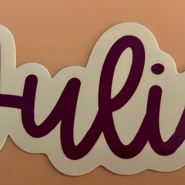 Custom Name Sticker, 7 Total Fonts | Personalize Stickers for Journals ...