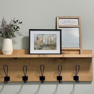 Modern Key Hanger for Wall, Key Holder for Wall With Shelf, Key Ring ...