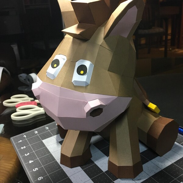 Boy Doll/ Diy Craft/ Template PDF STUDIO SVG/ Low Poly/ Papercraft/ 3D ...