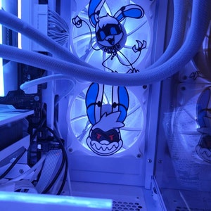 Snowflake Gaming Computer Fan Shroud/ Grill /cover Custom 3D Printed ...