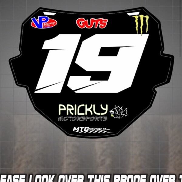 ODI Custom DH MTB Plate Decal / Sticker Kit - Etsy