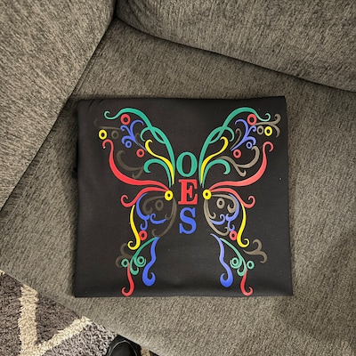 OES Butterfly, Order of the Eastern Star, Cut File, Silhouette Cricut ...
