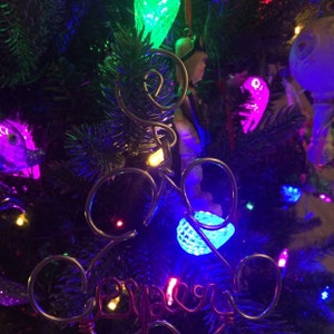 Dog Paw Wire Ornament Handcrafted Wiredog Paw With Pet's Name Dog ...