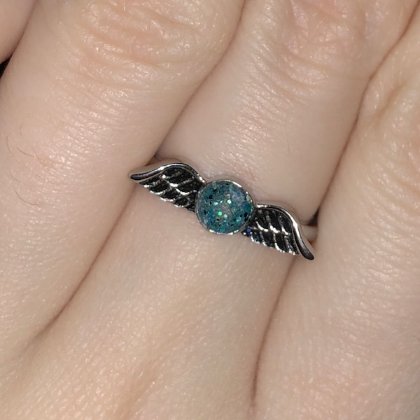 Pet Cremation Ring Stacking Rings Pet Memorial Cremation Jewelry ...