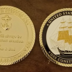 USNA Naval Academy Challenge Coin Commemorative Naval Academy | Etsy