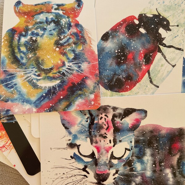 Cosmic Manta Ray Art Print, Watercolor 8x10 - Etsy