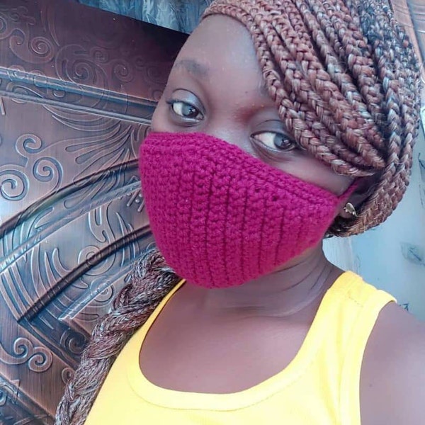 Easy Crochet Face Mask Cover Pattern // Instant PDF Download - Etsy
