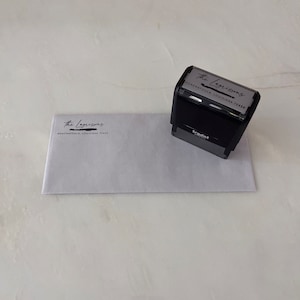 Self Inking or Wood Return Address Stamp Custom Return Label Stamp ...
