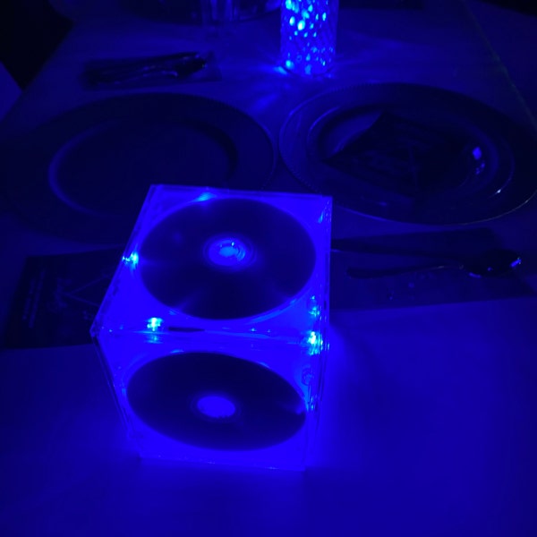 CD Case Centerpiece, CD Centerpiece, Lamp or Nightlight. 80's/90's or ...
