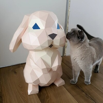 Basketball Wall Trophy Template 3d Papercraft Dog - Etsy