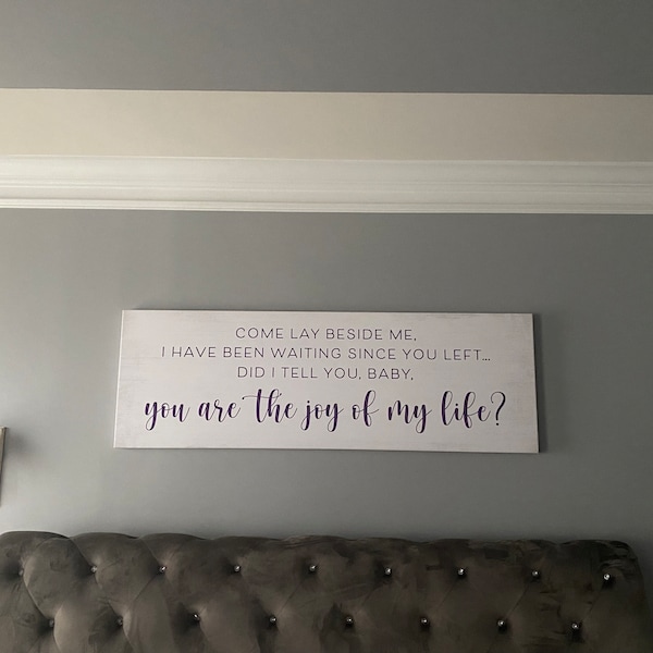Master Bedroom Wall Art Over the Bed, Bedroom Signs Above the Bed ...