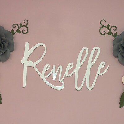 Nursery Name Sign Wood Name Sign Emily Sign Baby Wall Name - Etsy Canada