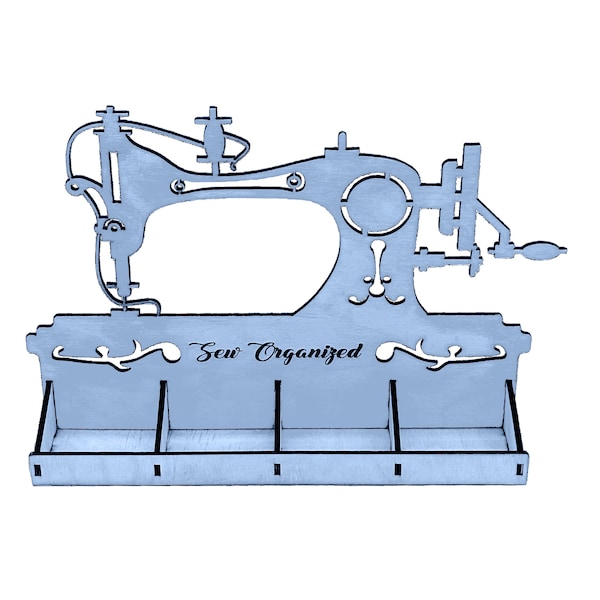 Sewing Machine Desktop Organizer Laser Cut Files Gift for Lover of ...