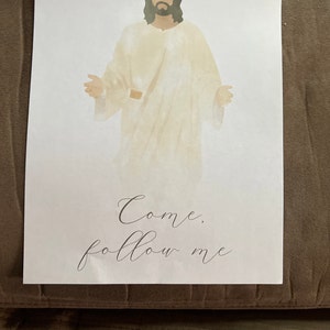 Jesus Portrait Line Art Printable Baptism Gift Jesus Print - Etsy